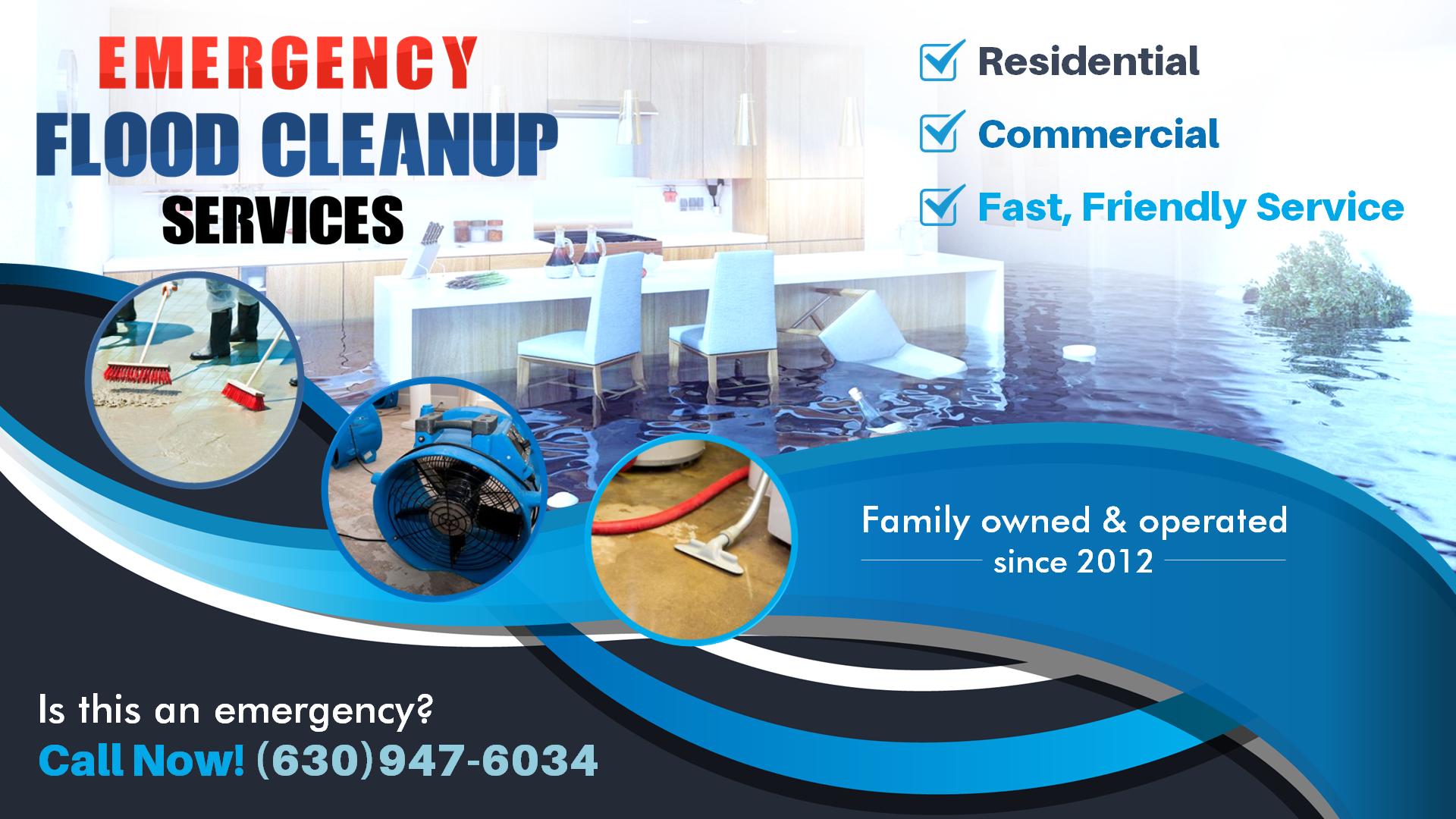 Emergency Flood Water Extraction & Clean-up Service - Windy City Steam™